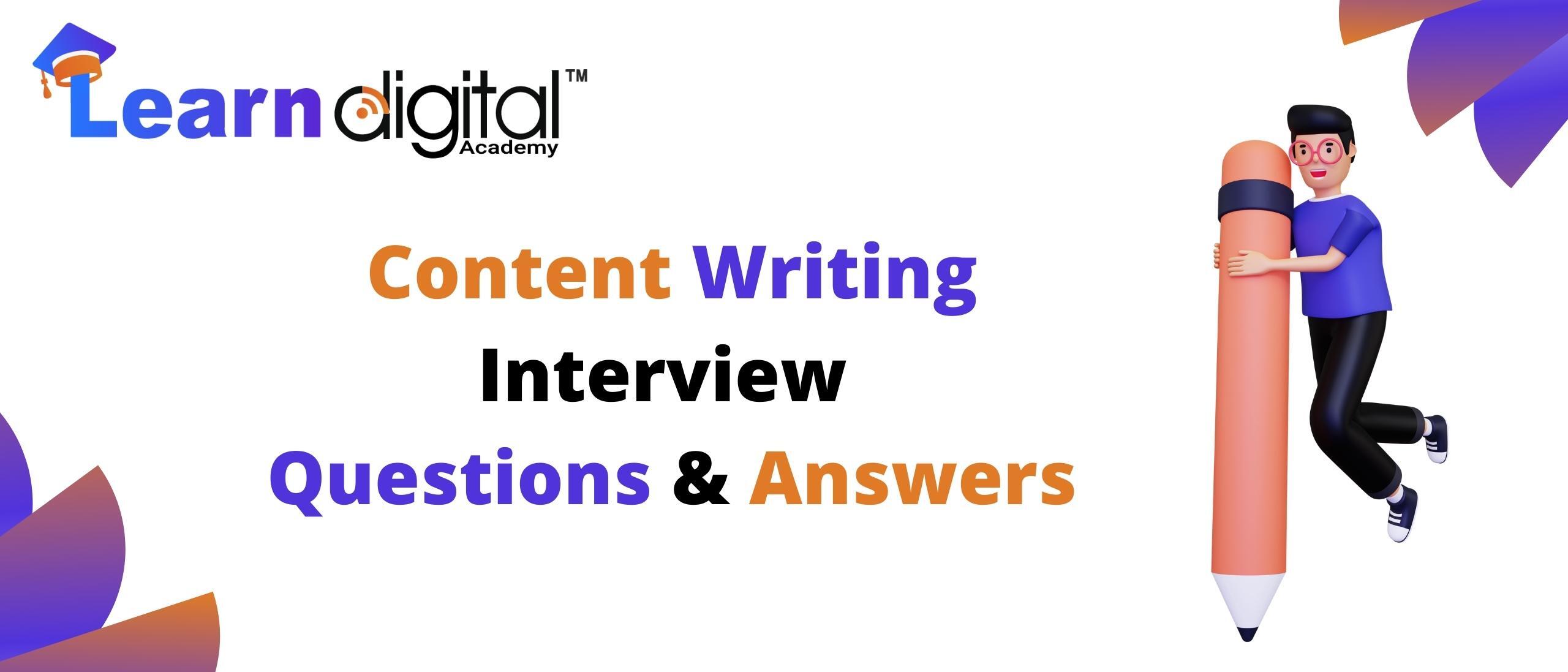 Top 100 Content Writing Interview Questions Answers For Job Seekers LDA Top 100 Content Writing Interview Questions Answers For Job Seekers LDA